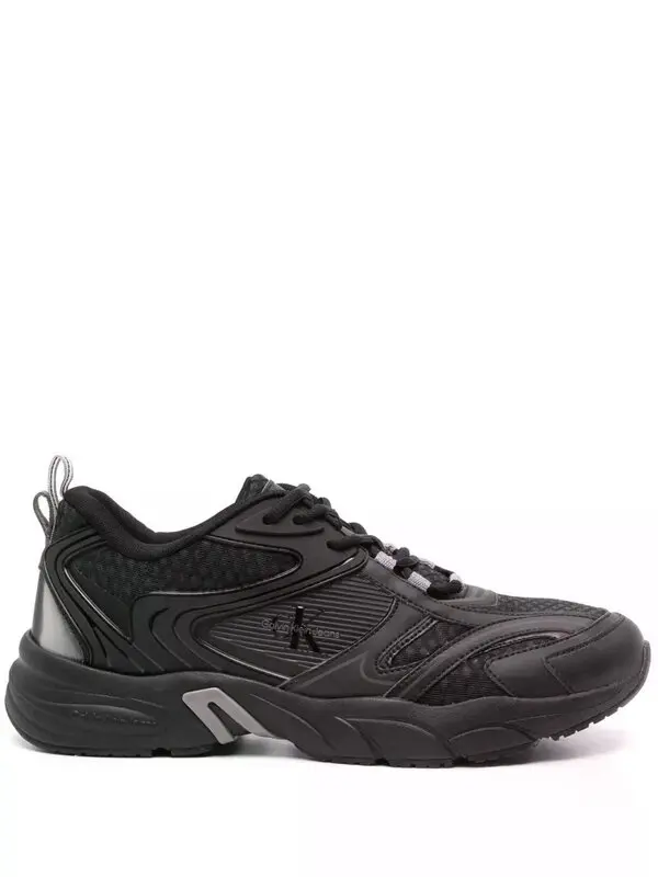 Calvin Klein Retro Tennis Panelled Sneakers - Black