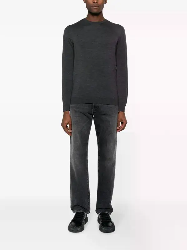 DELL'OGLIO Crew Neck Merino Wool Jumper