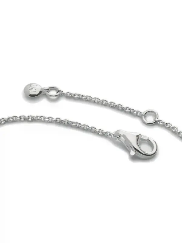 Monica Vinader Heart Station Chain Bracelet In Sterling