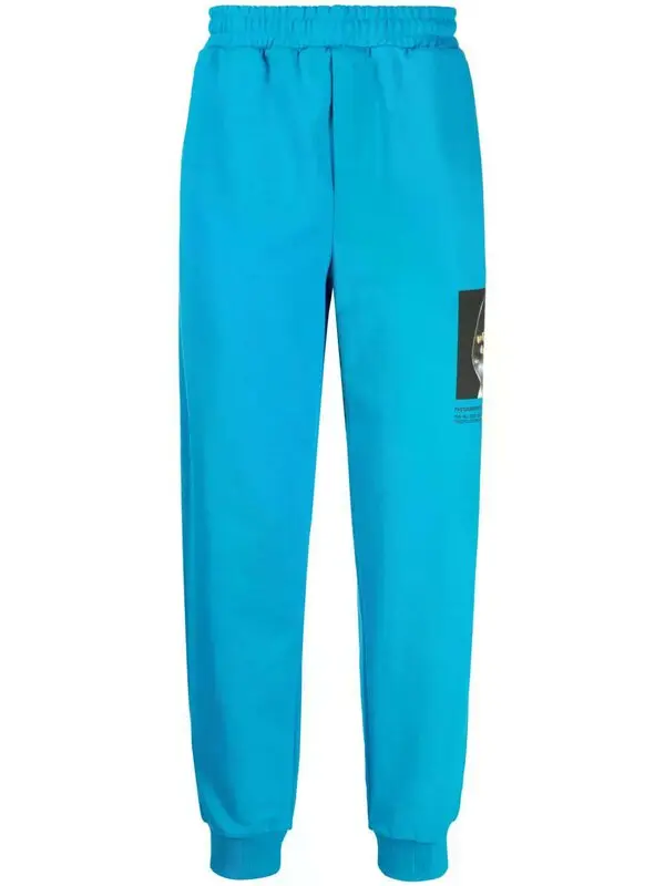 Helmut Lang Photographic-print Cotton Track Pants