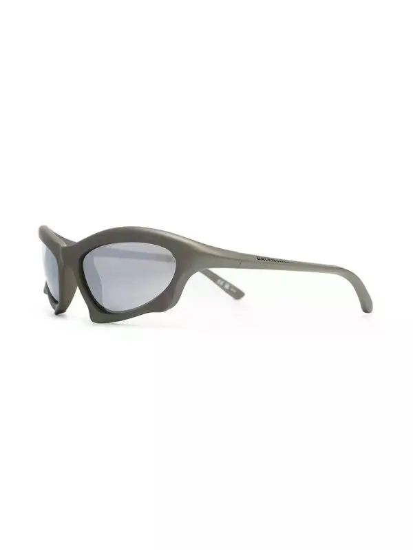 Balenciaga Logo-print Cat-eye Sunglasses - Grey