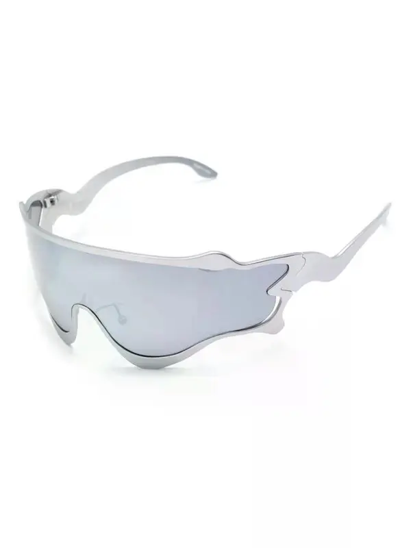 Henrik Vibskov Octane Shield-frame Sunglasses - Silver