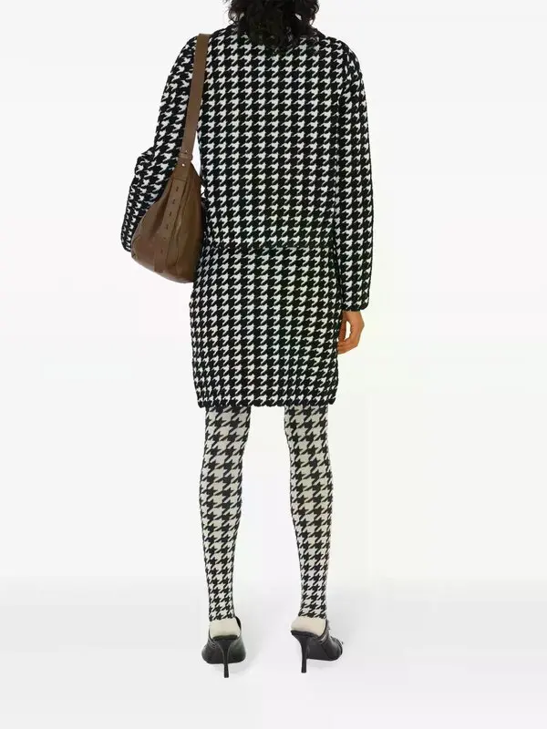 Burberry Houndstooth Crew Neck Jumper