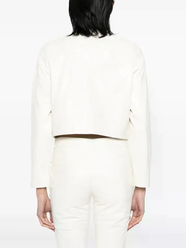 Cynthia Rowley Cropped Leather Jacket
