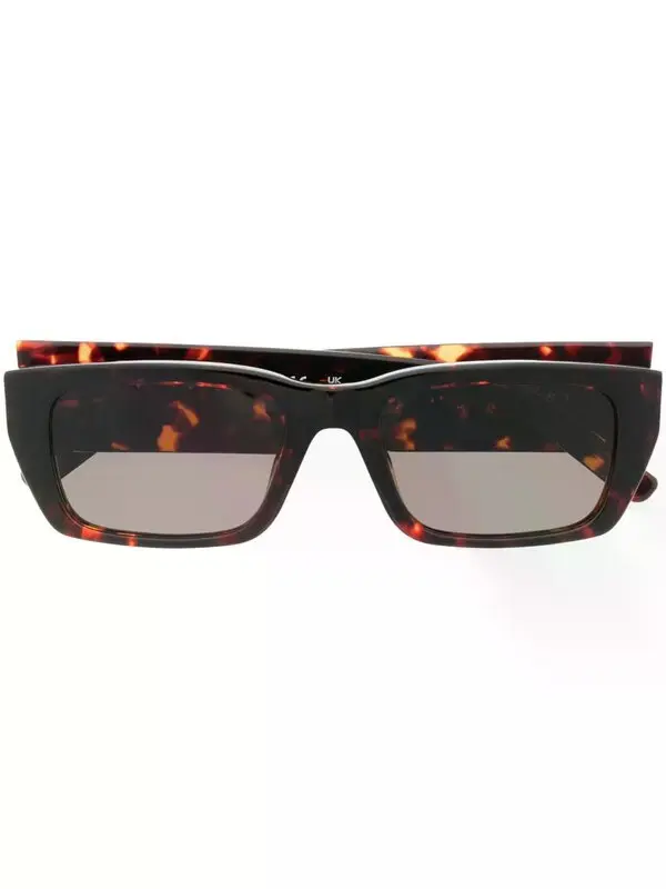 Palm Angels Tortoiseshell-effect Square-frame Sunglasses - Brown