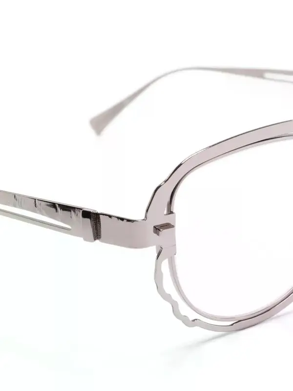 KUBORAUM H02 Geometric-frame Glasses