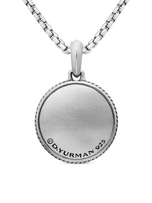 David Yurman Sterling Pavé Black Diamond Compass Amulet