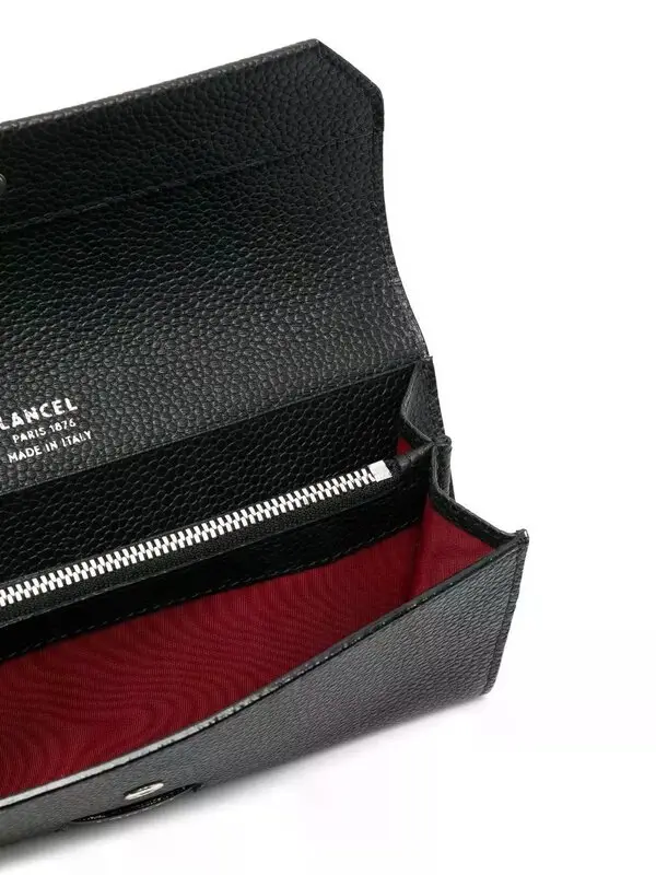 LANCEL Ninon Logo-patch Leather Wallet - Black