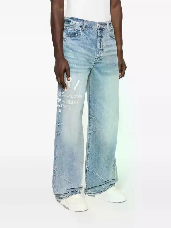 Amiri Arts District Wide-leg Jeans