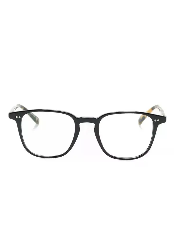 Oliver Spencer Nev Square-frame Eyeglasses - Black