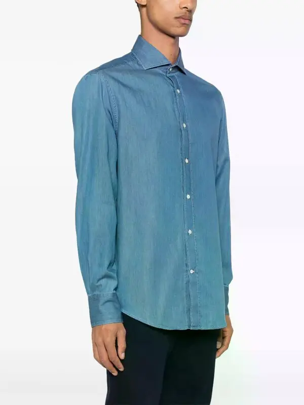 Brunello Cucinelli Long-sleeve Cotton Shirt