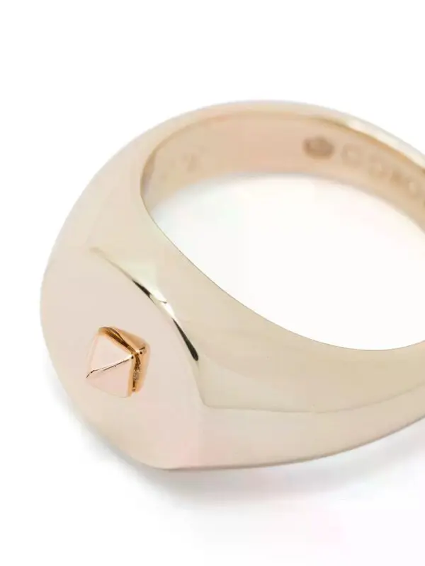 Eddie Borgo Mini Pyramid Signet Ring - Gold