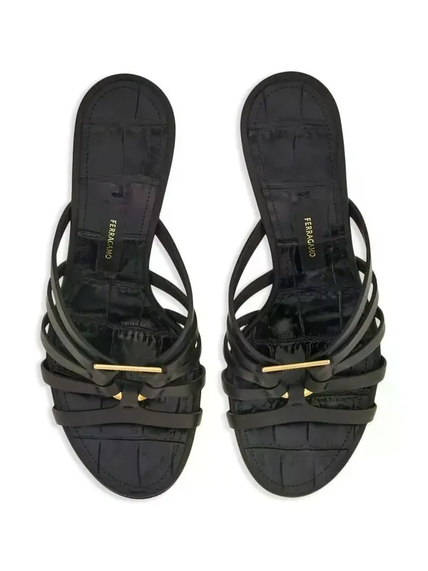 FERRAGAMO Gancini Wedge Sandals