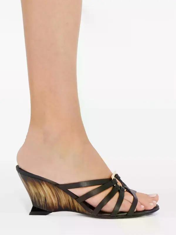 FERRAGAMO Gancini Wedge Sandals
