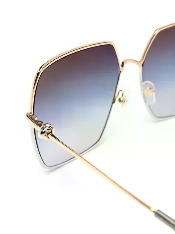 Cartier Oversized Frame Gradient Sunglasses