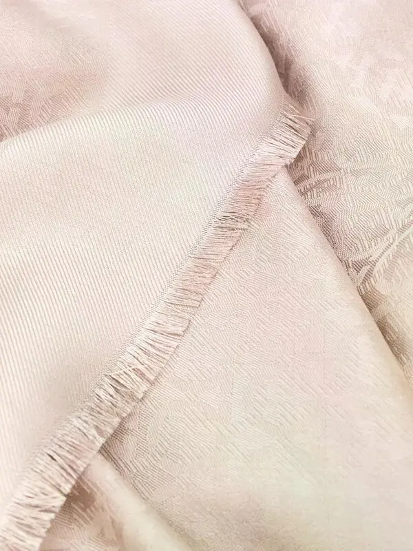 FERRAGAMO Gancini Fringed Scarf - Neutrals
