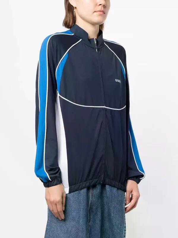 Goen.j Contrast Trim Logo Track Jacket