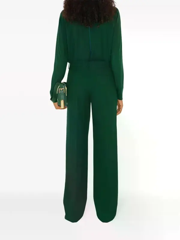 Burberry Drop-shoulder Wool Knitted Top - Green