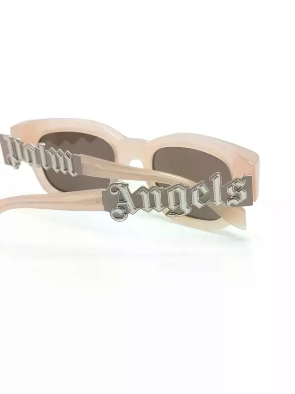 Palm Angels Logo-plaque Square-frame Sunglasses