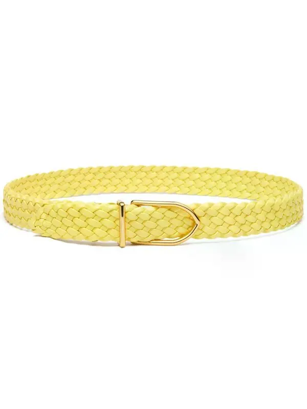 Jacquemus La Ceinture Bambino Leather Belt - Yellow
