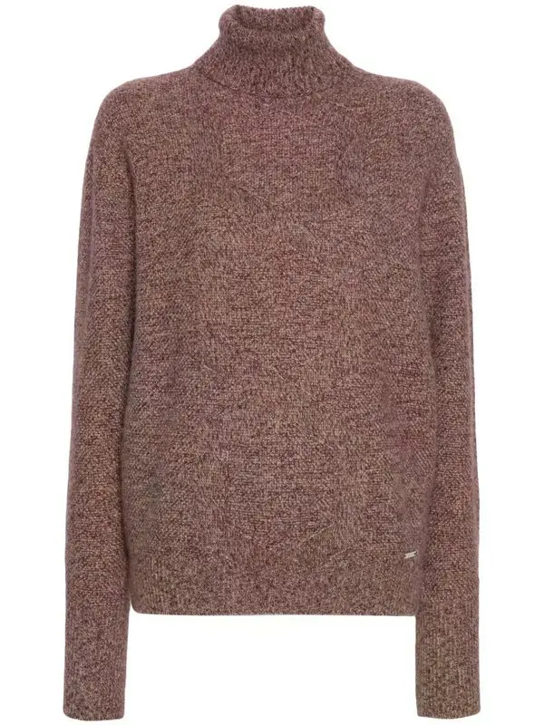 Kiton Speckle-knit Cashmere-silk Blend Jumper