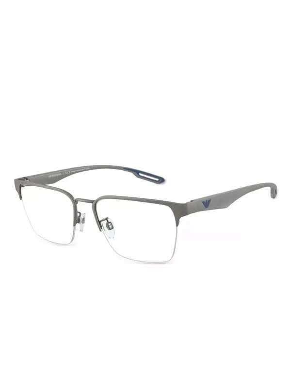 Emporio Armani Square-frame Glasses - Grey