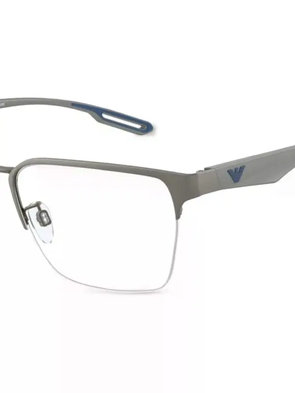 Emporio Armani Square Frame Eyeglasses - Grey