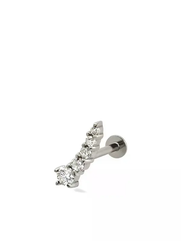 LARK & BERRY 14kt White Gold Diamond Stud Earring