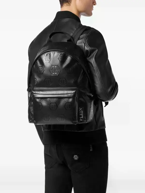 Philipp Plein Monogram-embossed Backpack