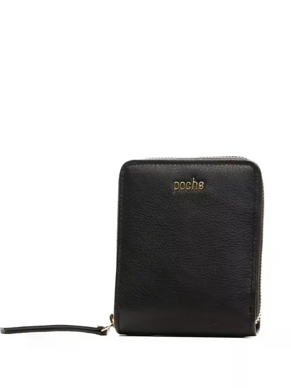 POCHE PARIS Leather Wallet - Black