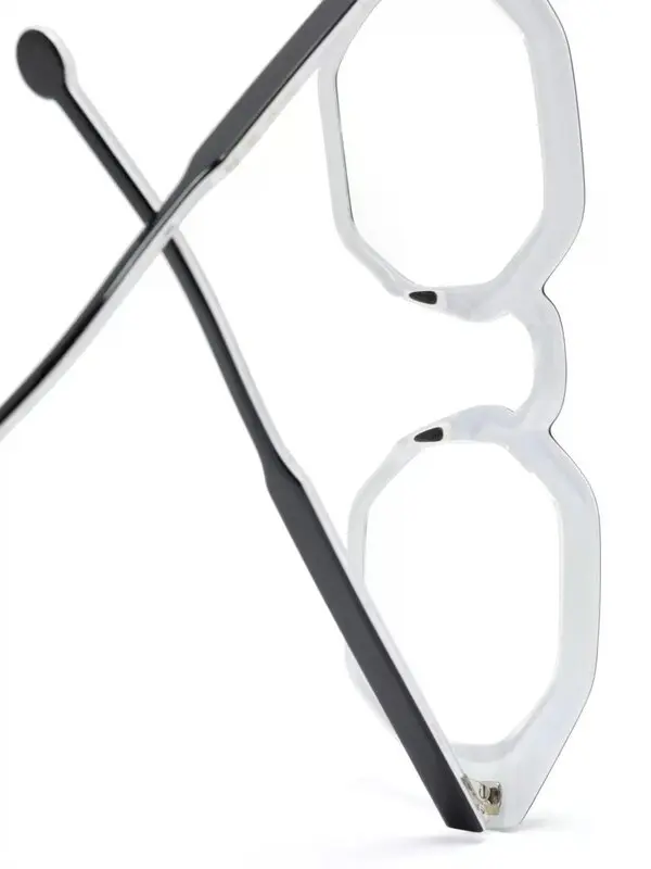 L.A. EYEWORKS Geometric-frame Glasses