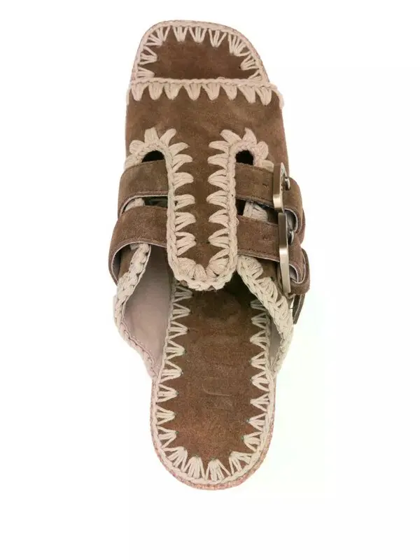Mou 90mm Decorative-stitching Sandals