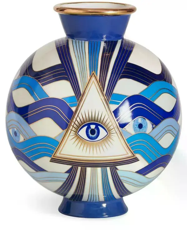 Jonathan Adler Druggist Eye Vase - Blue