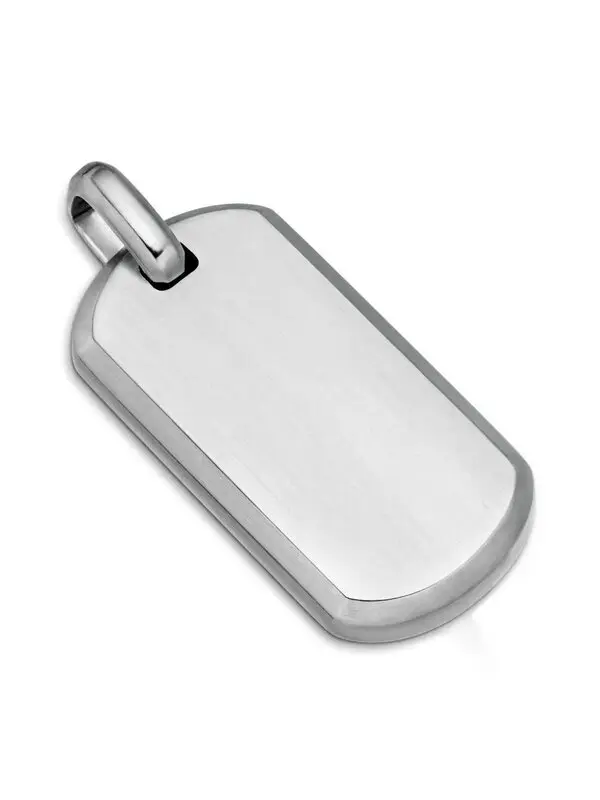 David Yurman Sterling Chevron Tag