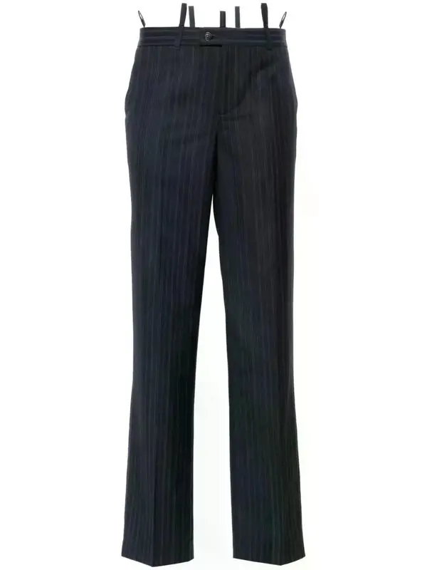 BETTTER Pinstriped Tailored Straight Trousers