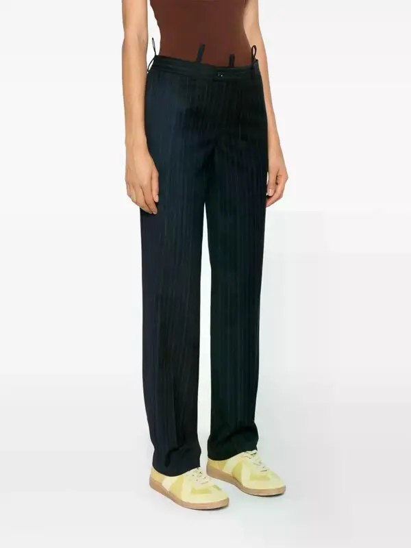 BETTTER Pinstriped Tailored Straight Trousers