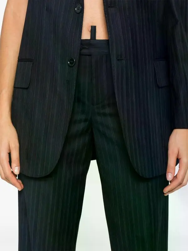 BETTTER Pinstriped Tailored Straight Trousers