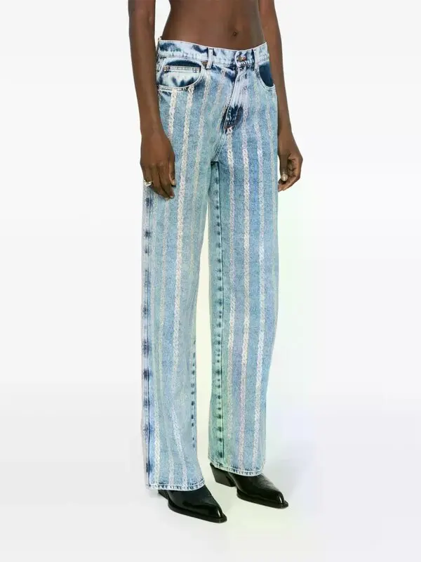 Giuseppe Di Morabito Crystal Embellished Straight Leg Jeans