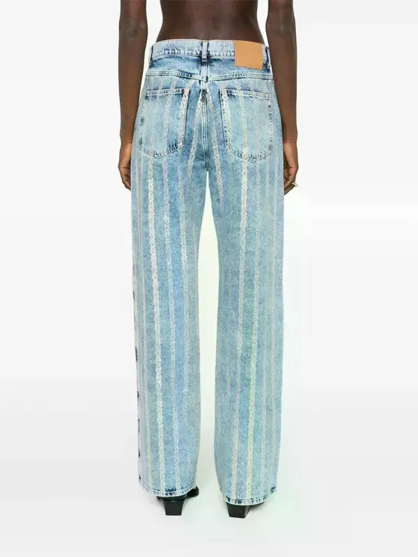 Giuseppe Di Morabito Crystal Embellished Straight Leg Jeans