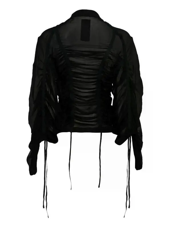 Isabel Benenato Draped Strap Detail Top