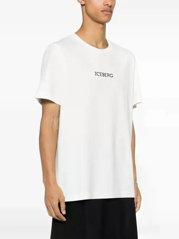 Iceberg Logo-print Stretch-cotton T-shirt
