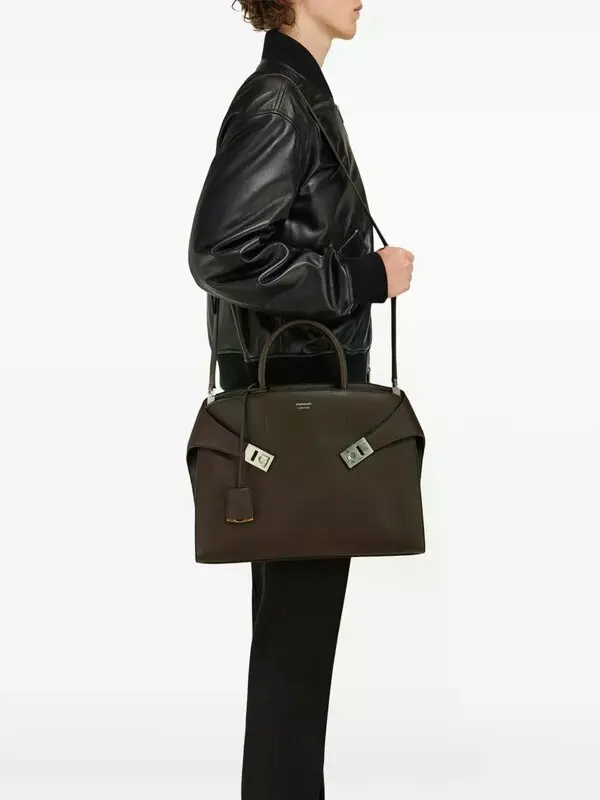 FERRAGAMO Hug Leather Briefcase