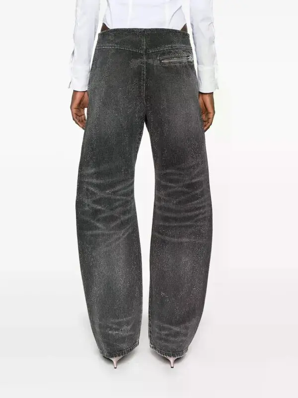 Alexander Wang Embellished Moto Jeans