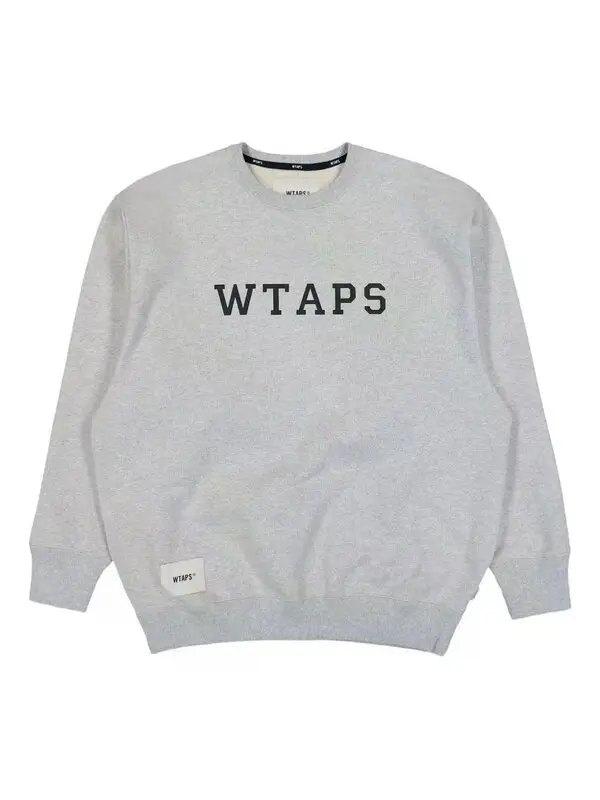 WTAPS Logo Print Cotton Sweatshirt
