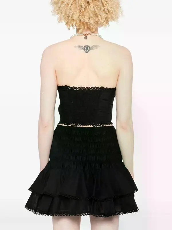 Charo Ruiz Ibiza Matis Bustier Top With Scalloped Edge