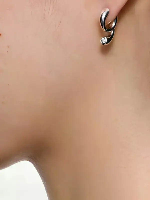 MARIA BLACK Single "mermaid Pool" Hoop Earring