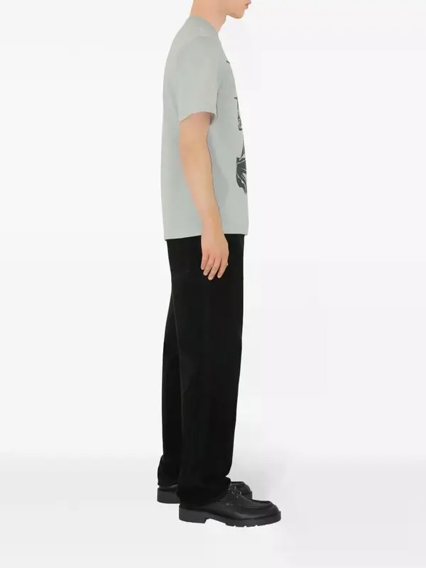 Burberry Equestrian Knight-motif T-shirt - Grey