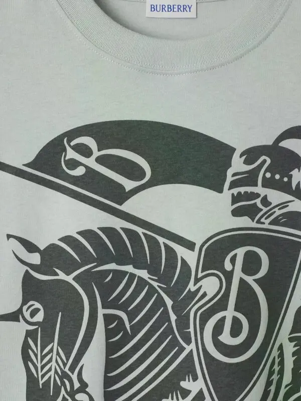Burberry Equestrian Knight-motif T-shirt - Grey