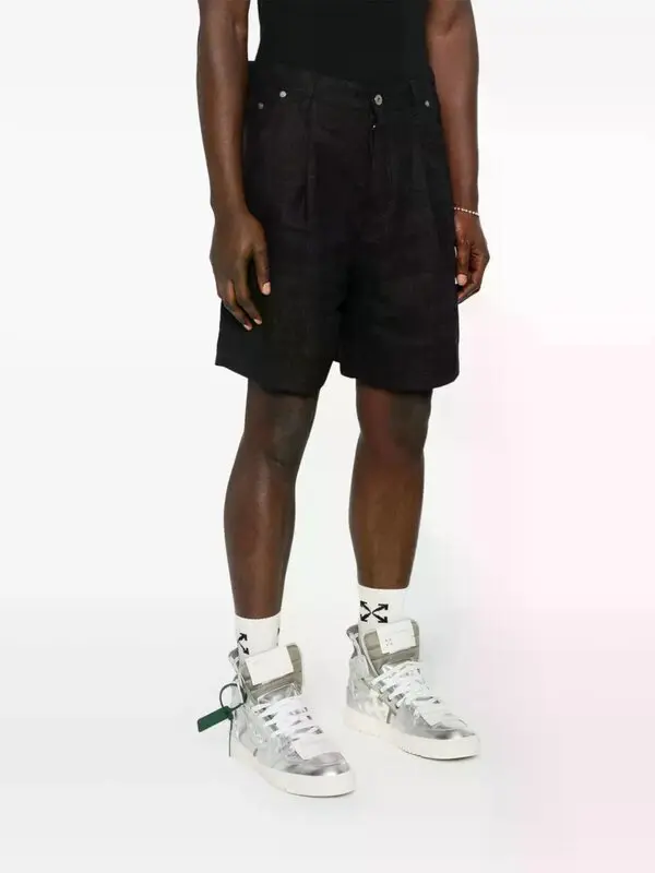 Off-White 90s Logo Linen Shorts