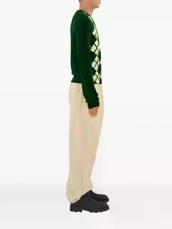 Burberry Crinkled Wide-leg Track Pants